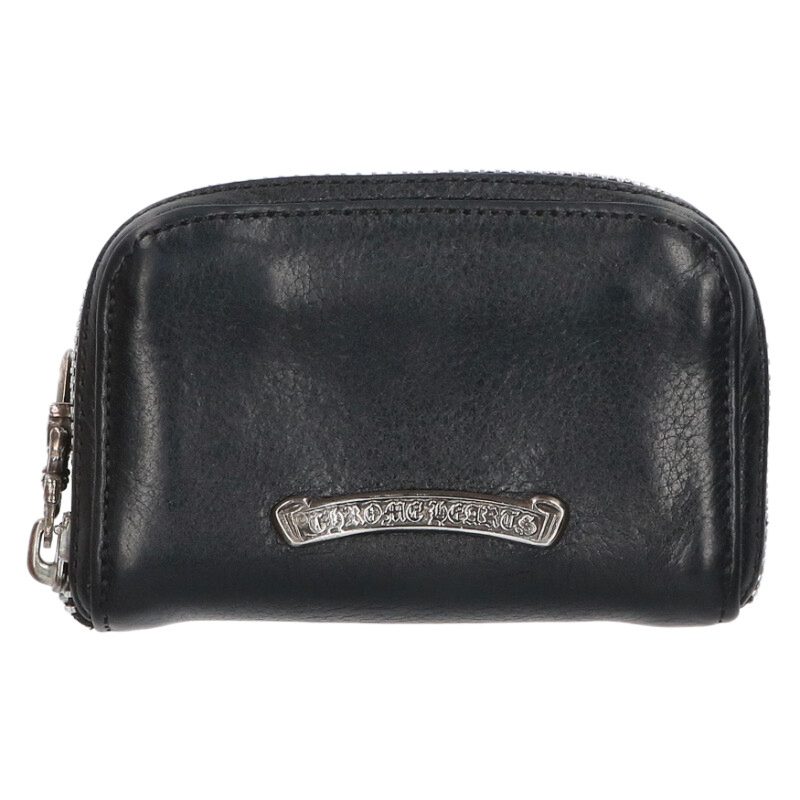【楽天市場】クロムハーツ Chrome Hearts COIN CASE コインケース ダガーラウンドジップレザー財布(ブラック×シルバー ...