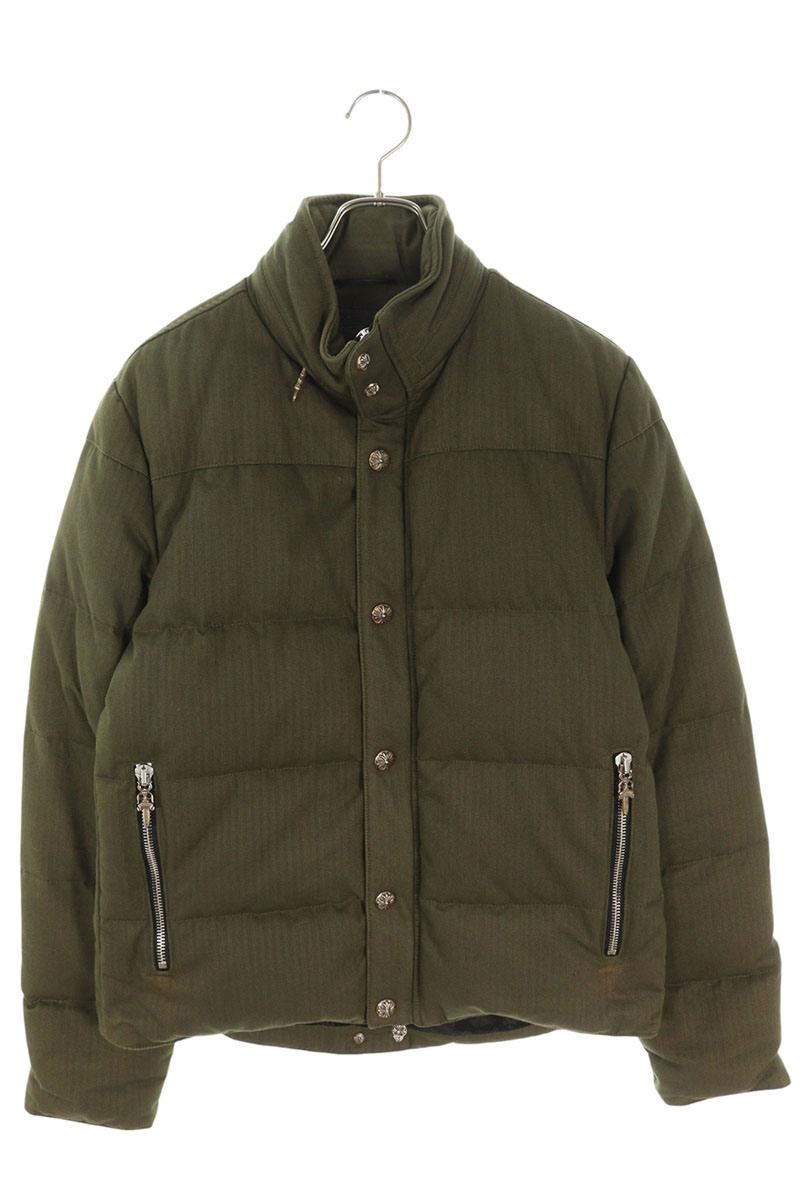 【楽天市場】クロムハーツ Chrome Hearts サイズ:M STIFF ダウンジャケット(カーキ)【522152】【SS07】【メンズ ...