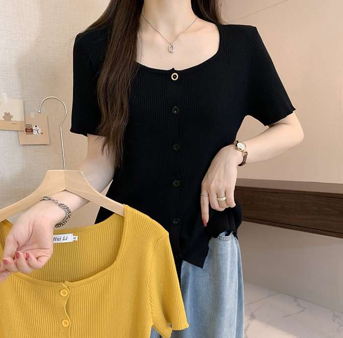 【楽天市場】冬新作 予約商品 大きいサイズ レディース ニットシャツ 半袖 ニット tシャツ デコルテ 大人 30代 40代 50代 冬服 ...