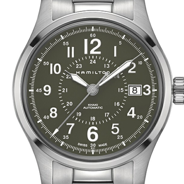 【楽天市場】【2,000円OFFクーポン有】【無金利ローン可】 ハミルトン [Hamilton] カーキ フィールド オート ...