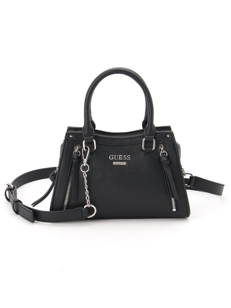 【楽天市場】GUESS/(W) ハンドバッグ WRENLEY Small Satchel GUESS ゲス バッグ ショルダーバッグ ブラック ...