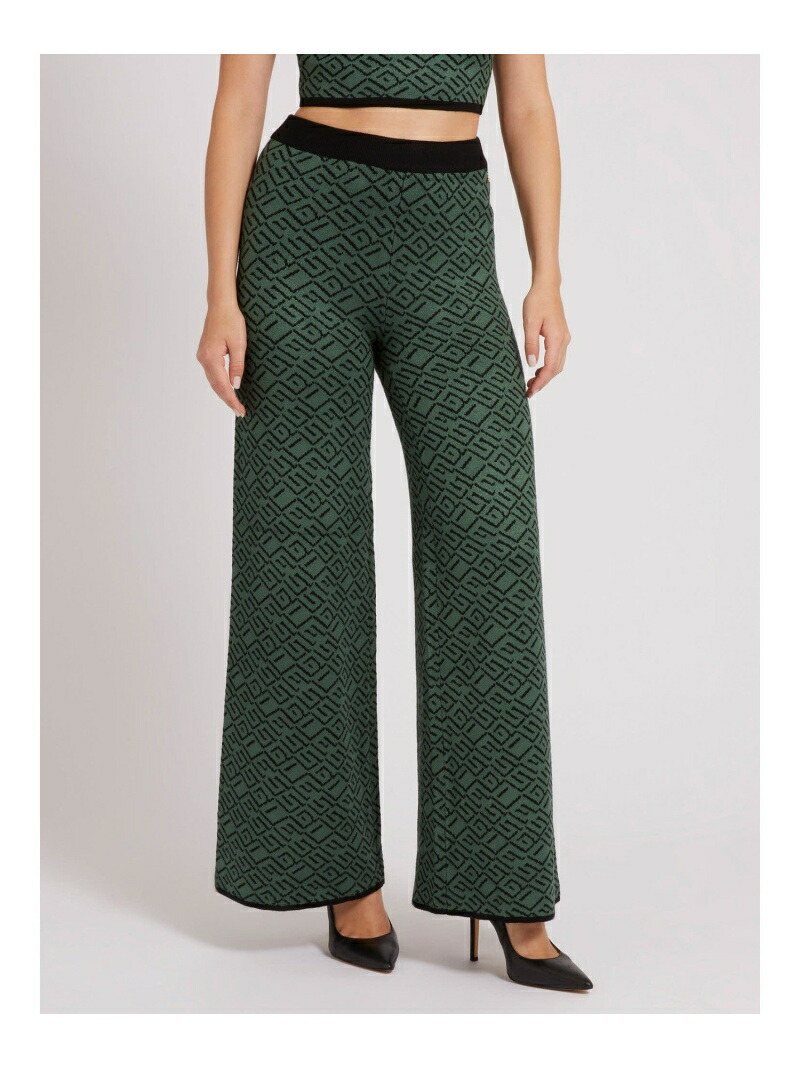 【楽天市場】【SALE／50%OFF】GUESS パンツ (W)Posie Jacquard Wide Leg Pant GUESS ゲス ...