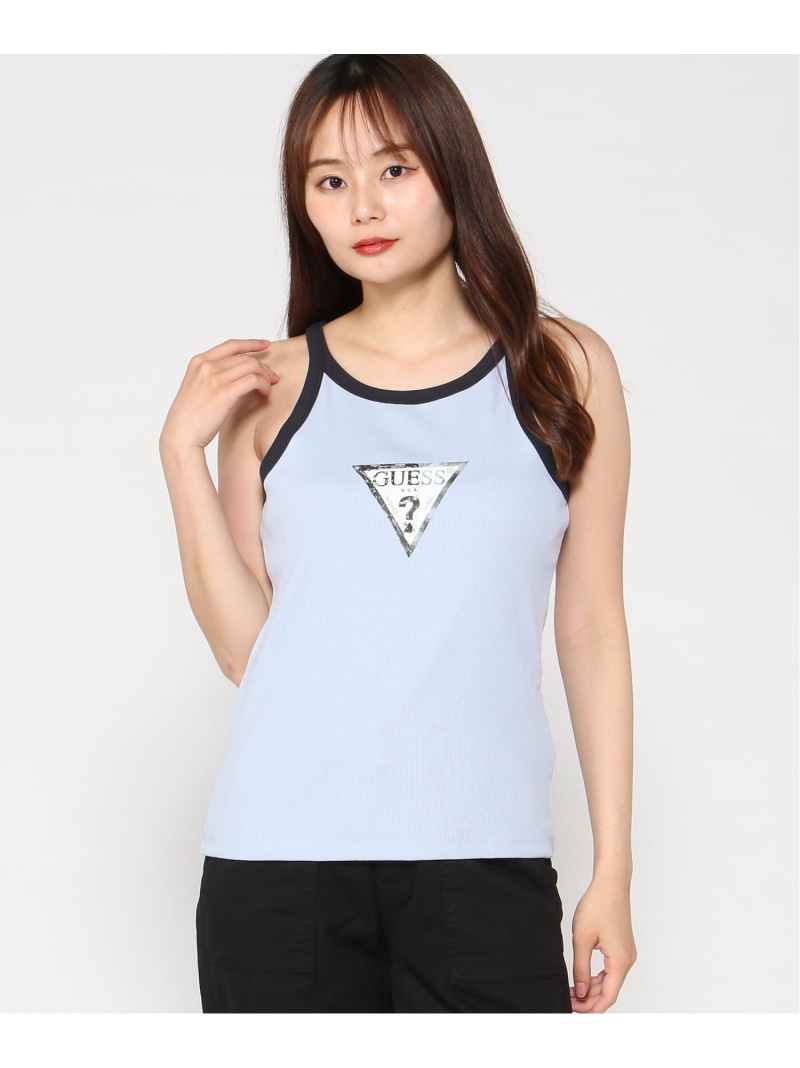 【楽天市場】【SALE／30%OFF】GUESS/(W)LADIES' Knit Tanktop GUESS ゲス トップス ノースリーブ ...