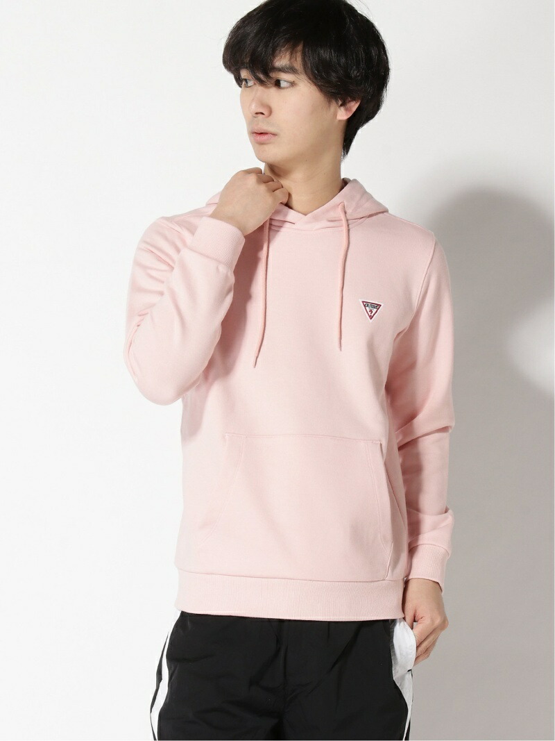 【楽天市場】【SALE／30%OFF】(M)LOGO HOODED PARKA GUESS ゲス トップス パーカー・フーディー ブラック ...