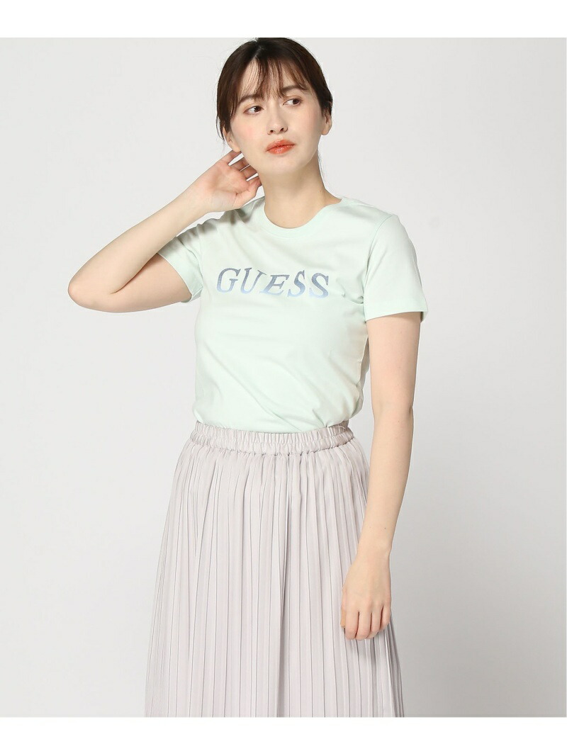 【楽天市場】【SALE／30%OFF】GUESS ロゴTシャツ (W)Logo Tee GUESS ゲス トップス カットソー・Tシャツ ...