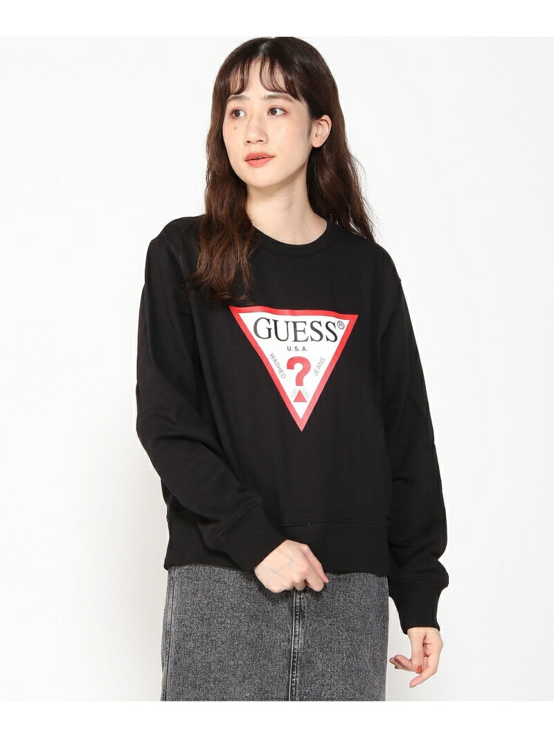 【楽天市場】【SALE／50%OFF】(W)Triangle Logo Sweat GUESS ゲス トップス スウェット・トレーナー ...