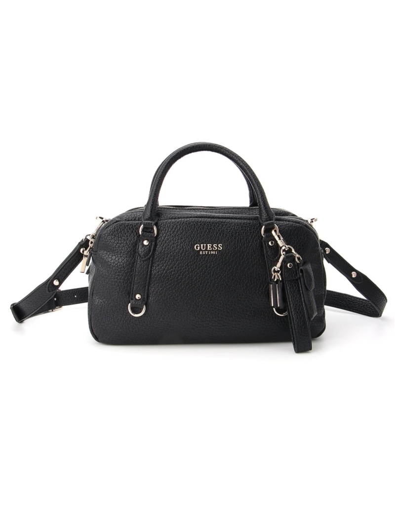 【楽天市場】GUESS ハンドバッグ (W)MARSHA Box Satchel GUESS ゲス バッグ ショルダーバッグ ブラック【送料 ...