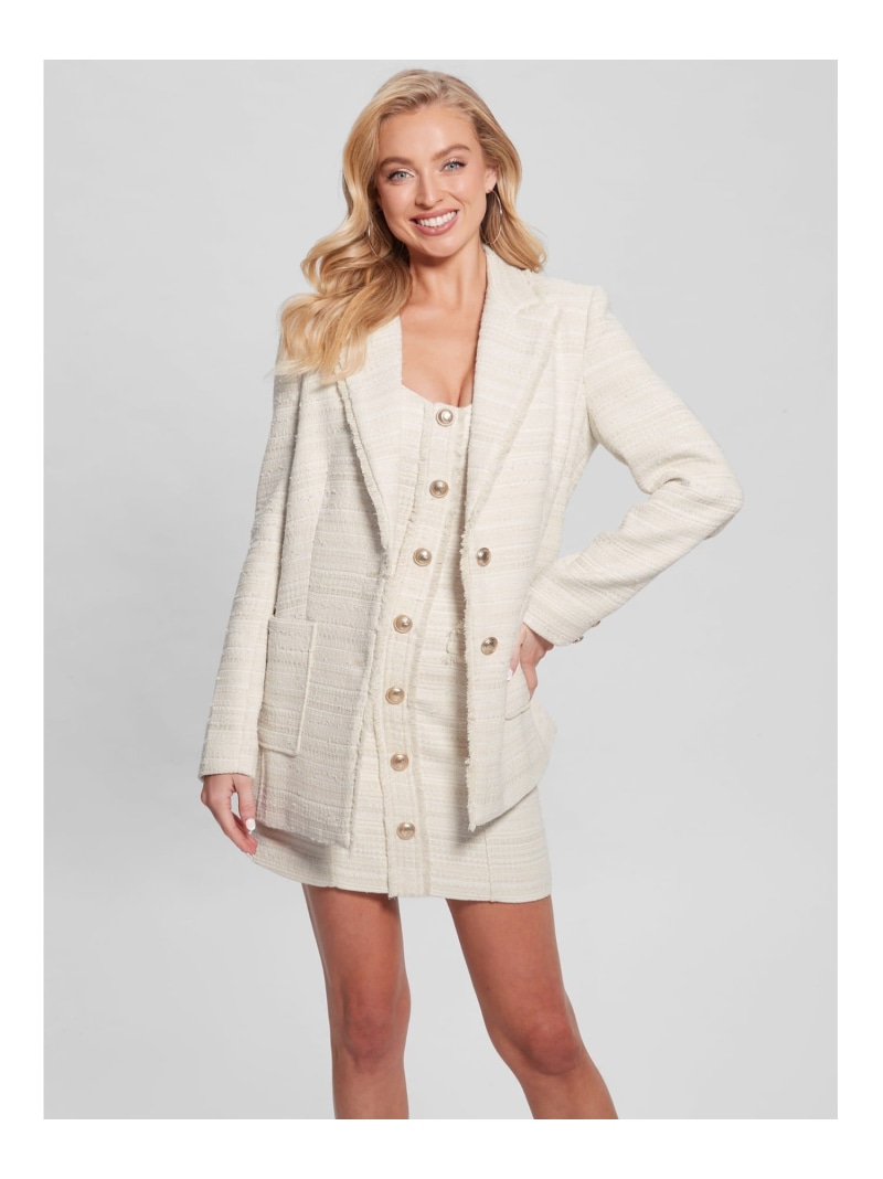 【楽天市場】【SALE／60%OFF】GUESS テーラードジャケット (W)TOSCA Tweed Blazer GUESS ゲス ジャケット・アウター テーラードジャケット・ブレザー ...