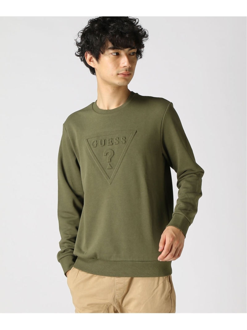 【楽天市場】【SALE／50%OFF】(M)Emby Terry Sweatshirt GUESS ゲス トップス スウェット・トレーナー ...