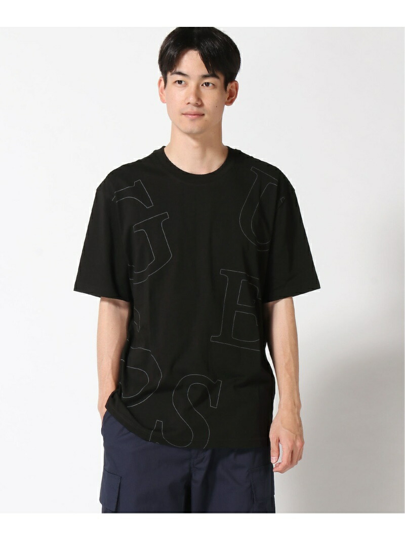 【楽天市場】【SALE／50%OFF】(M)Logo Tee GUESS ゲス トップス カットソー・Tシャツ ホワイト ブラック【RBA_E ...