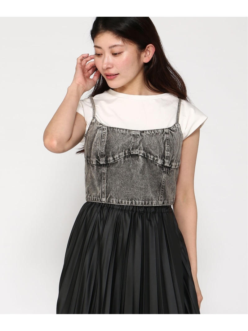 【楽天市場】GUESS/(W)LADIES' Denim Bustier GUESS ゲス トップス キャミソール グレー【送料無料 ...