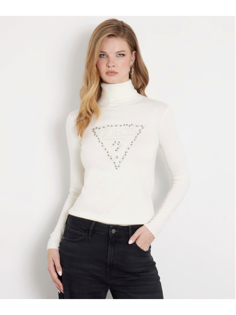 【楽天市場】【SALE／50%OFF】GUESS セーター(W)PIPER Triangle Logo Sweater GUESS ゲス ...