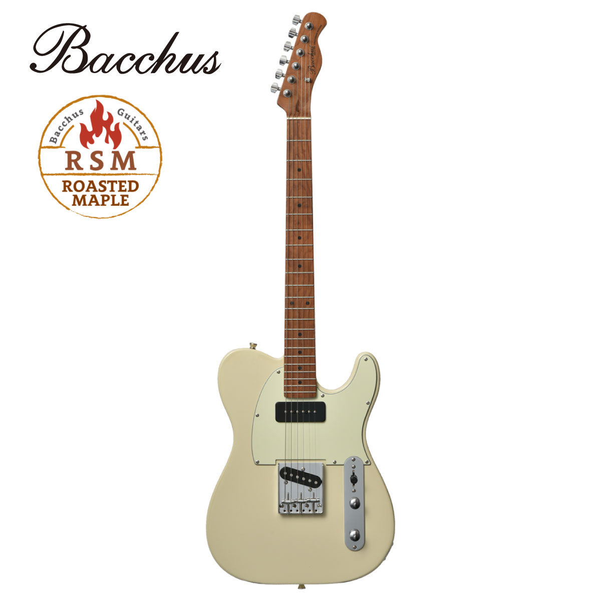 【楽天市場】Bacchus Universe Series BTE-2-RSM/M -OWH- 新品 ホワイト[バッカス][Telecaster,テレキャスター][White,白 ...