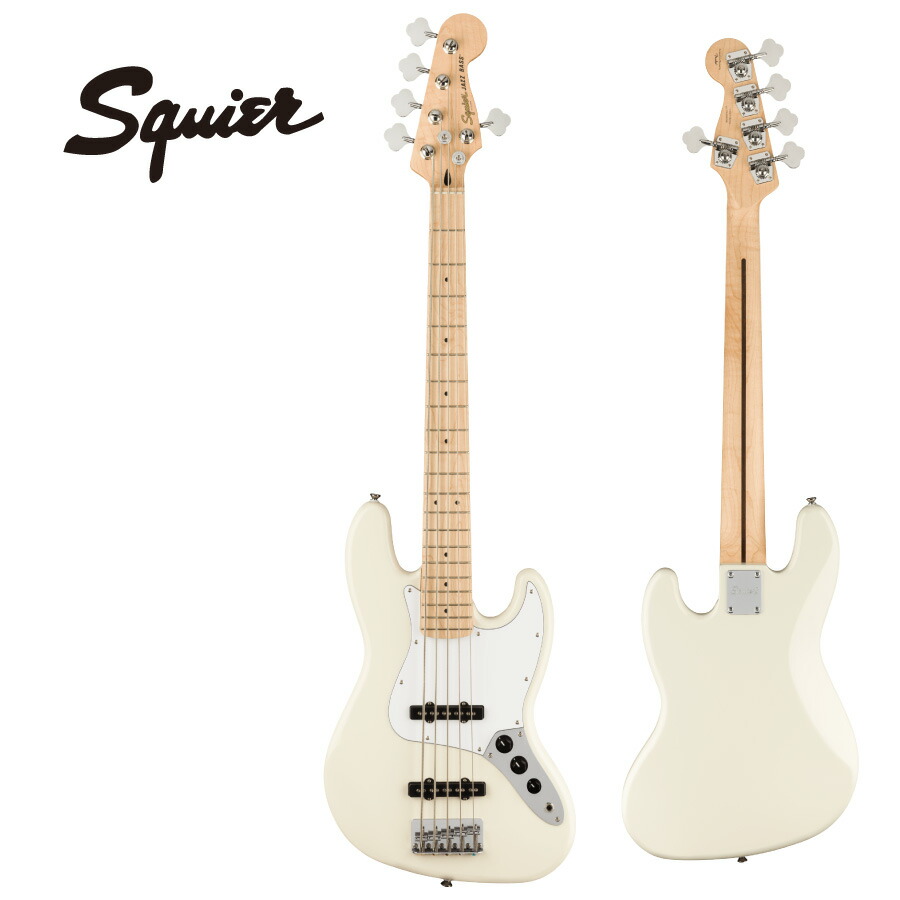【楽天市場】Squier Affinity Series Jazz Bass V -Olympic White / Maple- 新品 ...