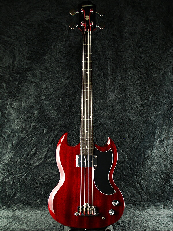 【楽天市場】Epiphone EB-0 新品 チェリー[エピフォン][SGベース][Cherry,赤,Red,レッド][エレキベース ...