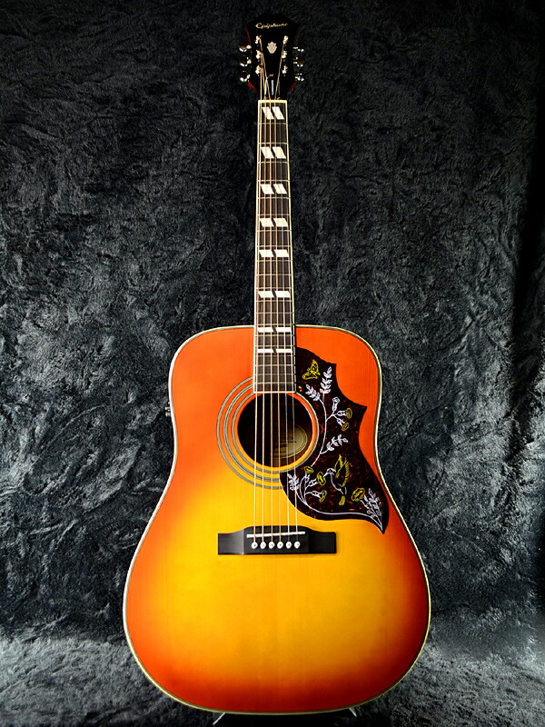 【楽天市場】Epiphone Hummingbird Pro FC 新品 フェイデッドチェリーサンバースト[エピフォン][ハミングバードプロ ...