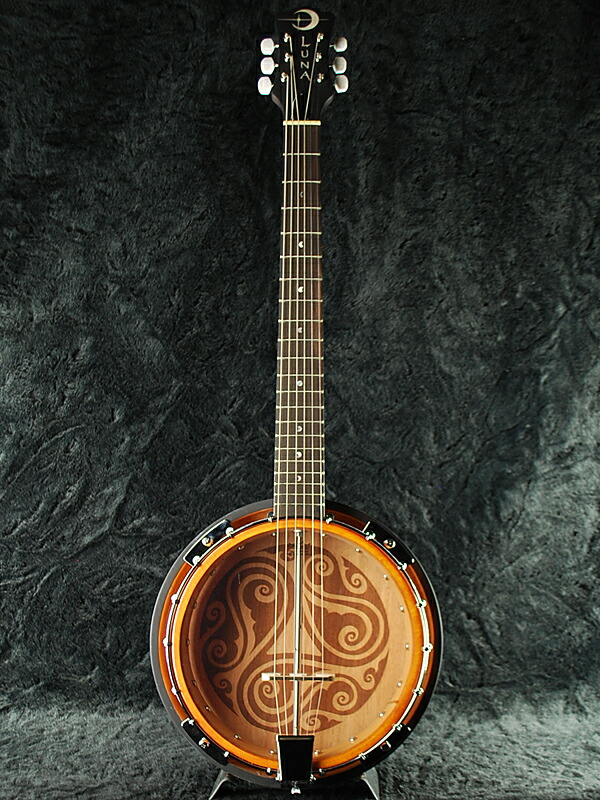 【楽天市場】Luna 6 STRING BANJO 新品[ルナ][6弦][Clear Head][Resonator,リゾネーターバック ...