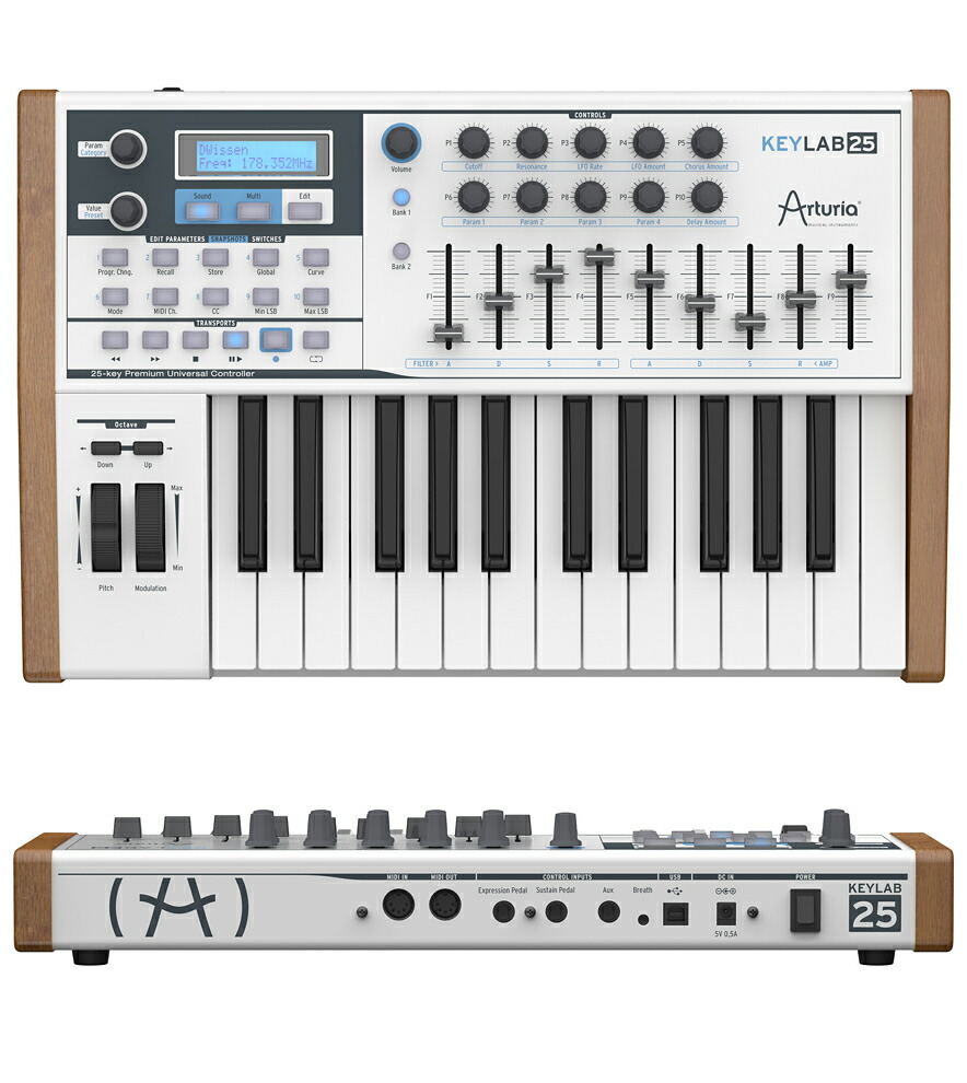 【楽天市場】Arturia KEYLAB 25 新品[アートリア][キーラボ][ANALOG LAB付属][Synthesizer ...