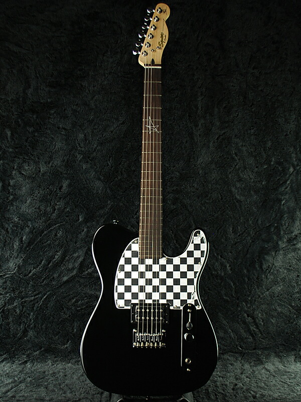 【楽天市場】Squier Avril Lavigne Telecaster Checker PG 新品 ブラック[スクワイヤー][アブリル ...