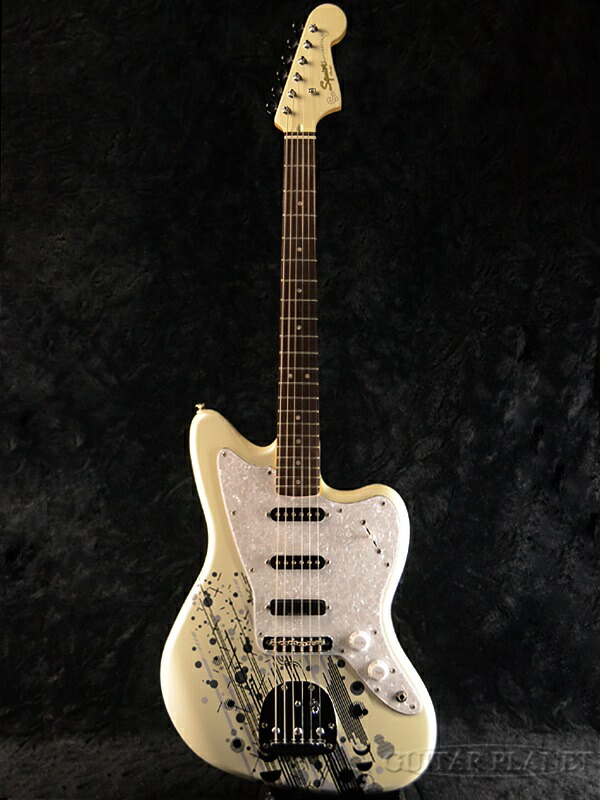 【楽天市場】Squier SCANDAL MAMI JAZZMASTER PEARL WHITE "Stratomaster" 新品 ...