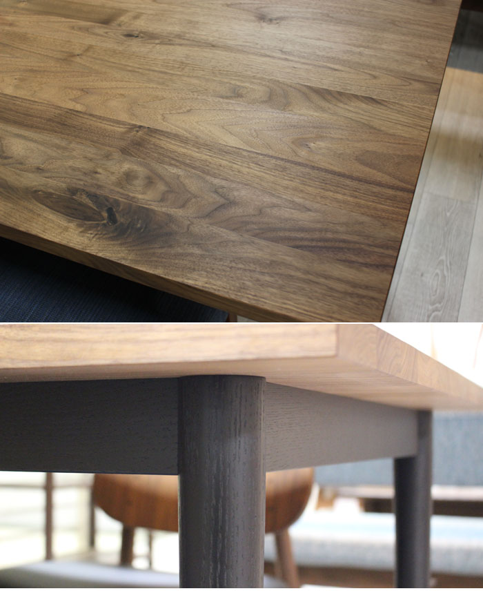 【楽天市場】マスターウォール バディー ダイニングテーブル W1600×D850mm BUDDY DINING TABLE BUDT-16085 ウォールナット 節/白太入り コモングレード ...