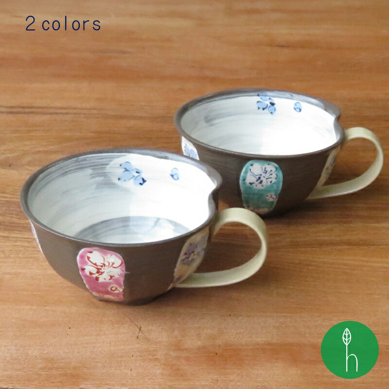 【楽天市場】粉引帯花絵 軽々スープ碗 | 孔明 長崎 和食器 陶器 土物 手描き 軽々 スープカップ 日本製 保存 食器[ST]：波佐見焼の ...