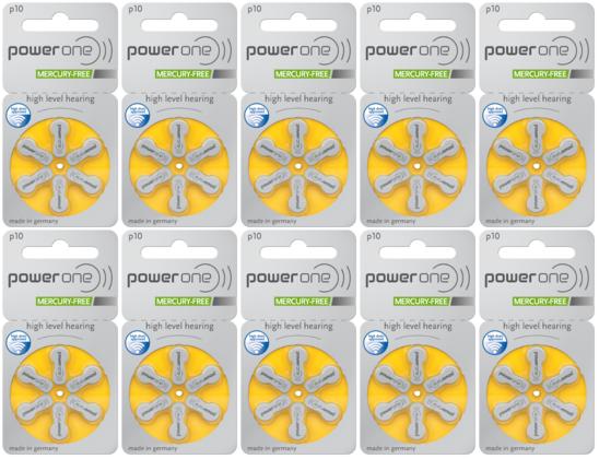 【楽天市場】パワーワン power one補聴器空気電池PR536(10) 10パック（60粒）：補聴器通販専門店