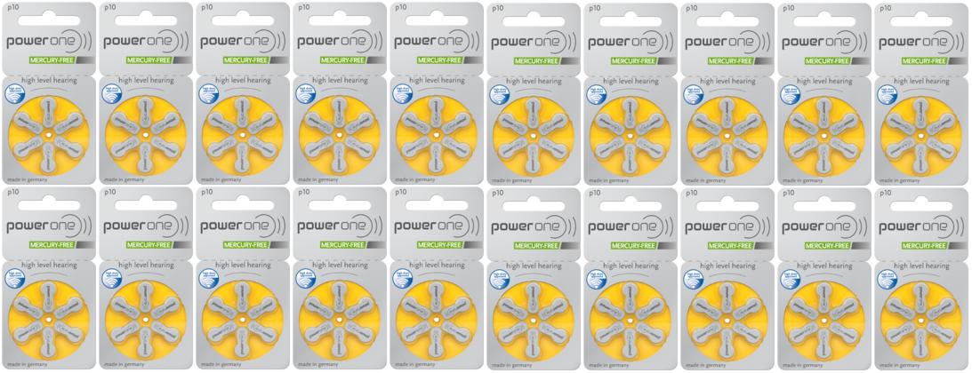 【楽天市場】パワーワン power one補聴器空気電池PR536(10) 20パック（120粒）：補聴器通販専門店