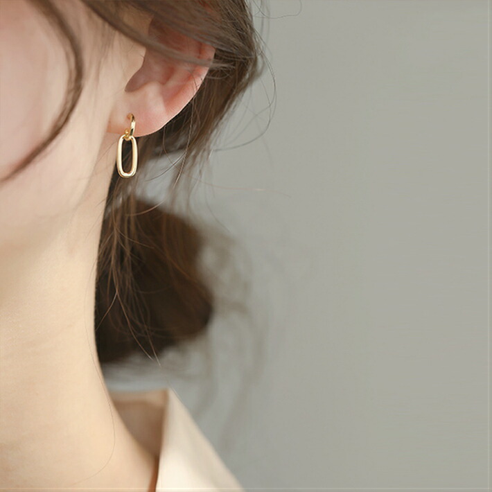 【楽天市場】S925 シルバー 925 silver925 silver 14金メッキ ゴールド 14KGP ピアス フック ゴールド ピンクゴールド おしゃれ 韓国アクセサリー 韓国 ...