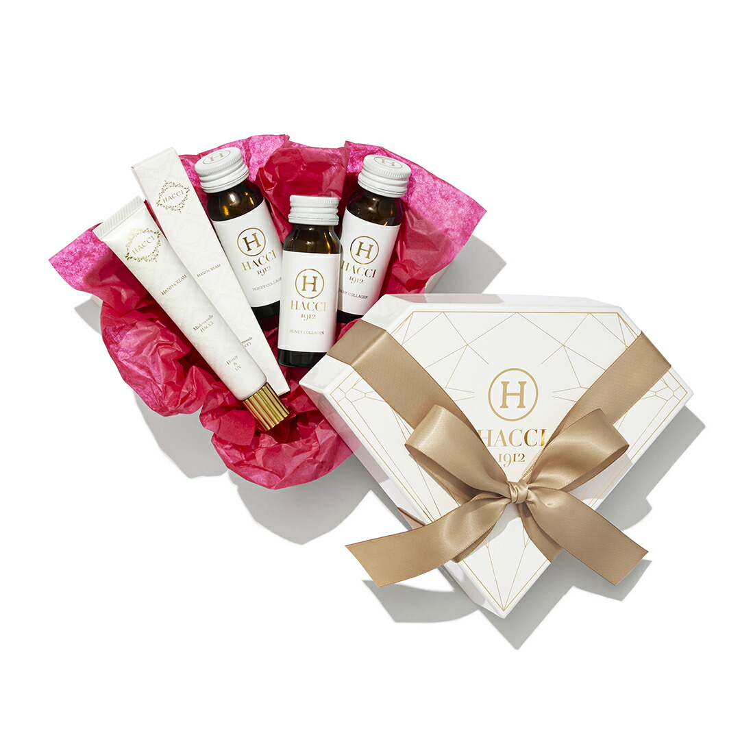 【楽天市場】【公式】HACCI ミニダイヤモンドBOX（ハンドクリーム＆ハニーコラーゲン） / hacci ハッチ はっち / ハンドクリーム ハニーコラーゲンドリンク / ギフト ボックス ...