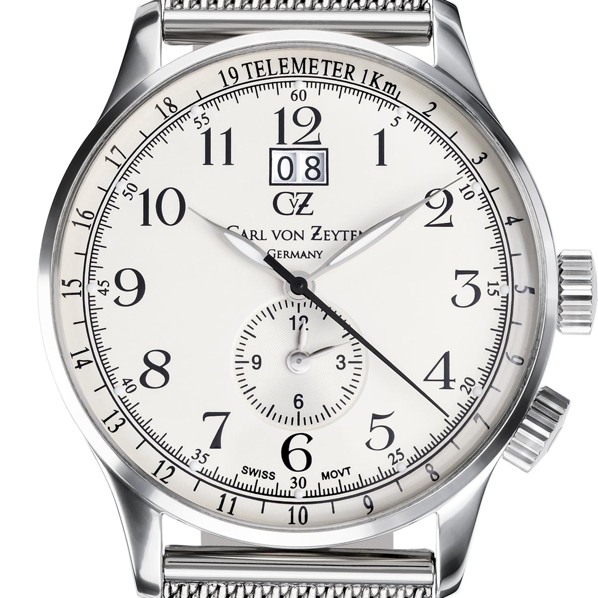 【楽天市場】Carl von Zeyten カール・フォン・ツォイテン 電池式クォーツ 腕時計 [CvZ0006SLMB] 正規品 デイト ...