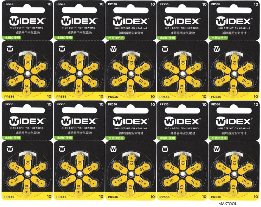 【楽天市場】WIDEX ワイデックス 補聴器用電池 PR536(10) 10パック 送料無料：maxtool