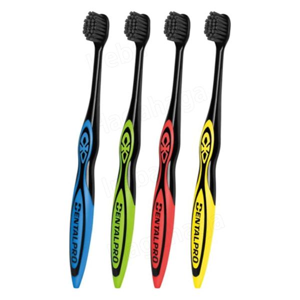 【楽天市場】デンタルプロ ブラックハブラシコンパクト やわらかめ／ふつう／かため：はがはがいれば