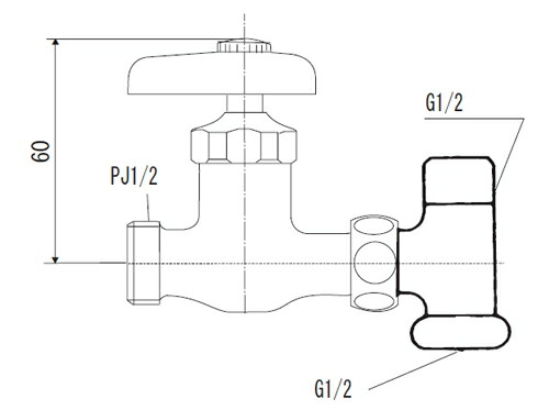 【楽天市場】KVK:分岐水栓 型式:K19NU4：配管部品 楽天市場店