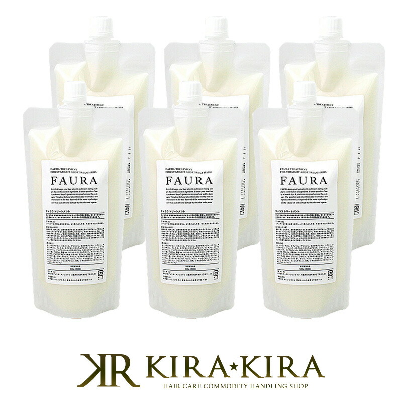【楽天市場】【クーポン配布中】ファウラ トリートメント 500g 詰替用×6個セット|トリートメント faura ダメージケア トリートメント ヒアルロン酸 剛毛 湿気 クセ毛 うねり ...