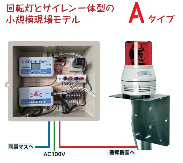 【楽天市場】ハイビスカス 雨量警報システム レインポートステーション Aタイプ HRPS-A アラーム回転灯一体型モデル(本体ボックス・回転灯 ...