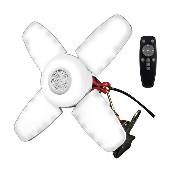 【楽天市場】FMC フジマック スピーカー付LEDパワーランプ PWL-40SP 明るさ4500ルーメン リモコン付き：ハカリスタ楽天市場店