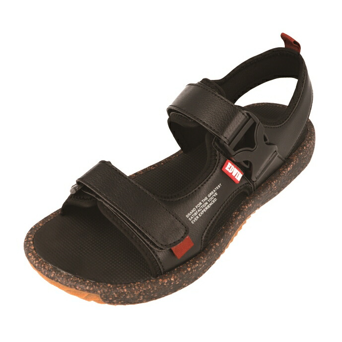 【楽天市場】DAIMATU（ダイマツ） EDWIN MEN（エドウィン メン） メンズスポーツサンダル EW5105 9 【ブラック】 メンズ 男性用 シューズ・靴 ベルクロ マジックテープ ...