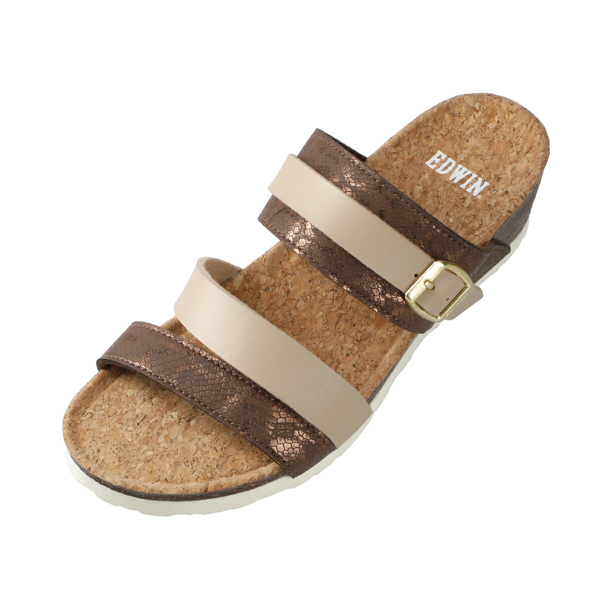 【楽天市場】DAIMATU（ダイマツ） EDWIN WOMEN（エドウィン ウーマン） ヒールサンダル EW6012 200 【ブラウン】 レディース 女性用 シューズ・靴 コルク ...