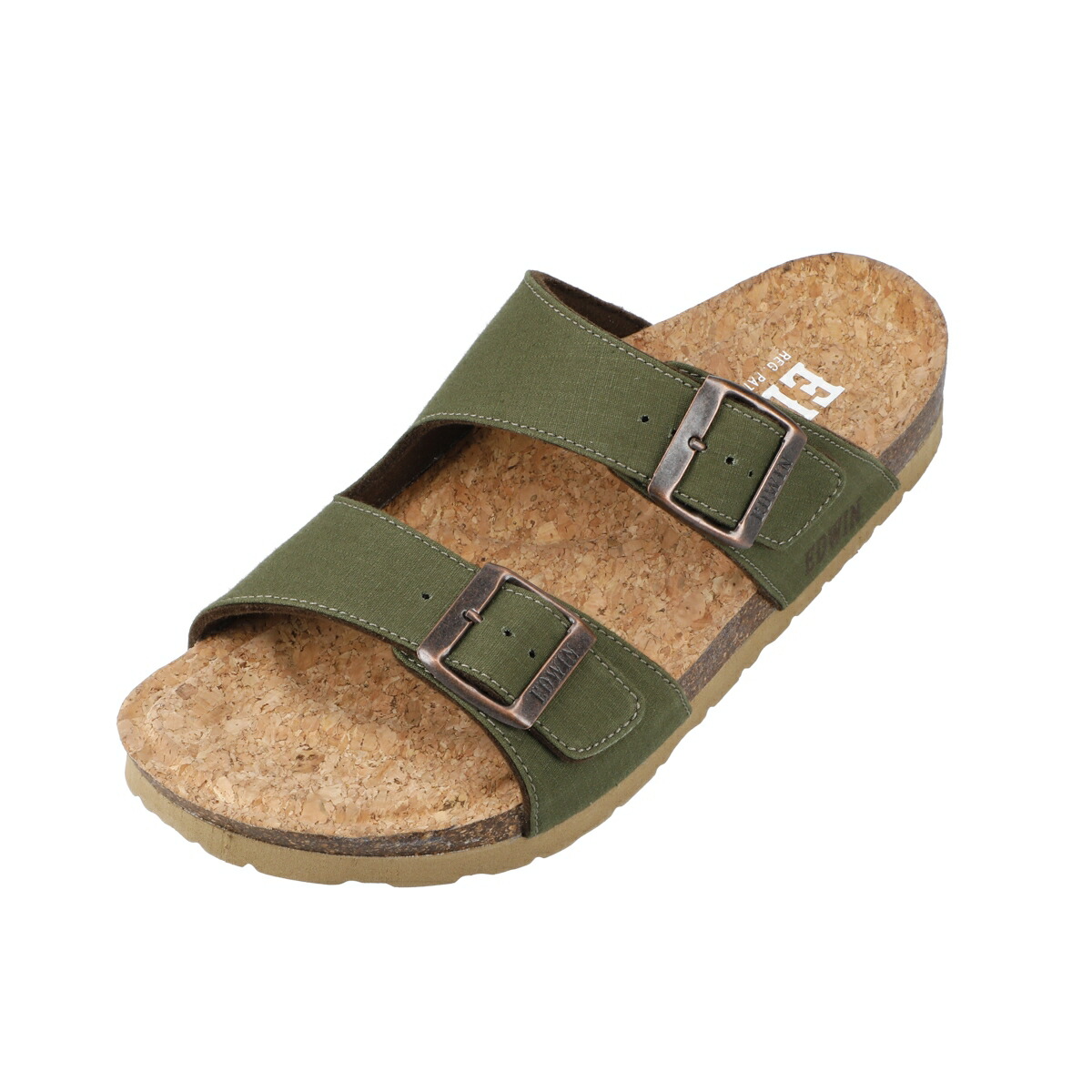 【楽天市場】DAIMATU（ダイマツ） EDWIN MEN（エドウィン メン） メンズフットベット EW9301 403 【カーキ】 メンズ 男性用 シューズ・靴 コルク コンフォート ...