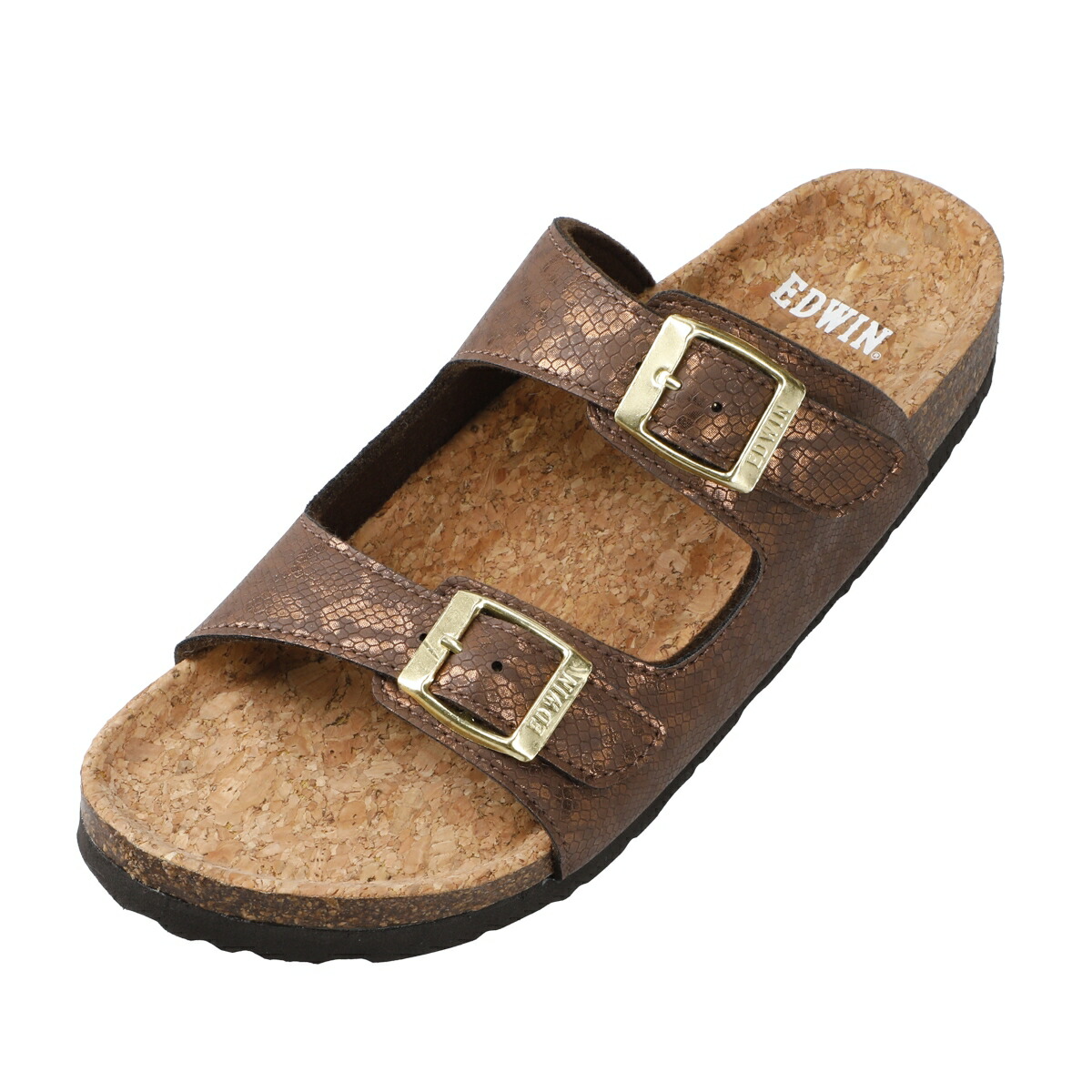 【楽天市場】DAIMATU（ダイマツ） EDWIN WOMEN（エドウィン ウーマン） レディスフットベット EW9462 200 【ブラウン】 レディース 女性用 シューズ・靴 コルク ...