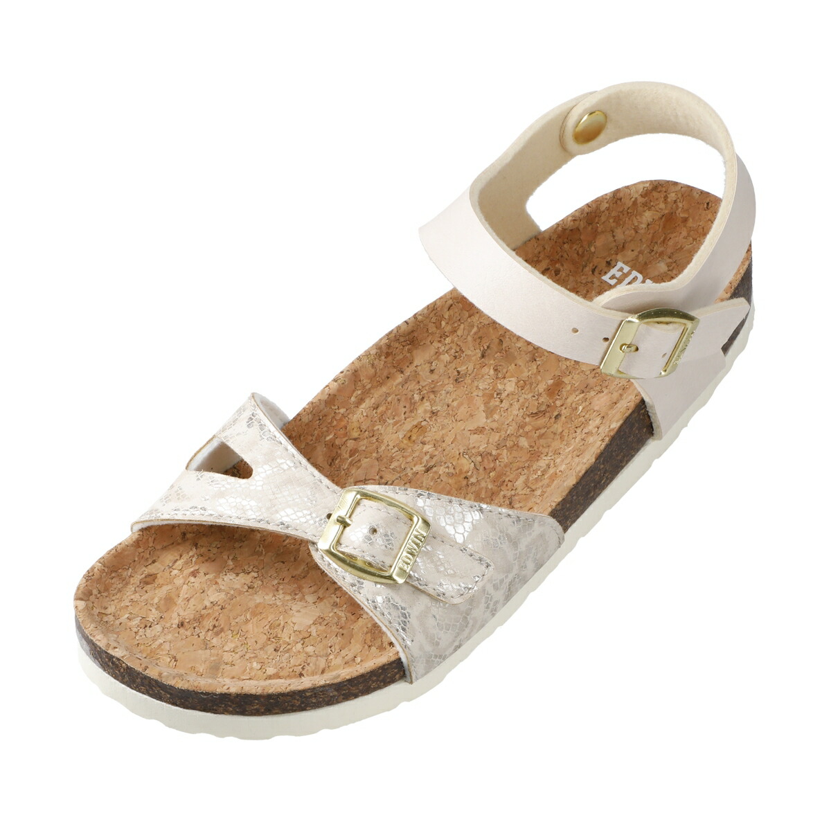 【楽天市場】DAIMATU（ダイマツ） EDWIN WOMEN（エドウィン ウーマン） レディスフットベット EW9464 3 【アイボリー】 レディース 女性用 シューズ・靴 コルク ...