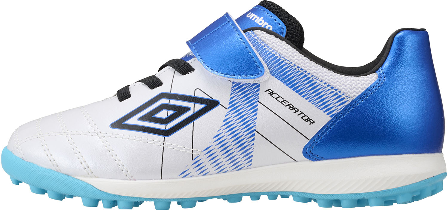 【楽天市場】umbro （アンブロ） サッカー スパイク アクセレイター SB JR WIDE 【S.WHITE/BLUE/BLACK ...