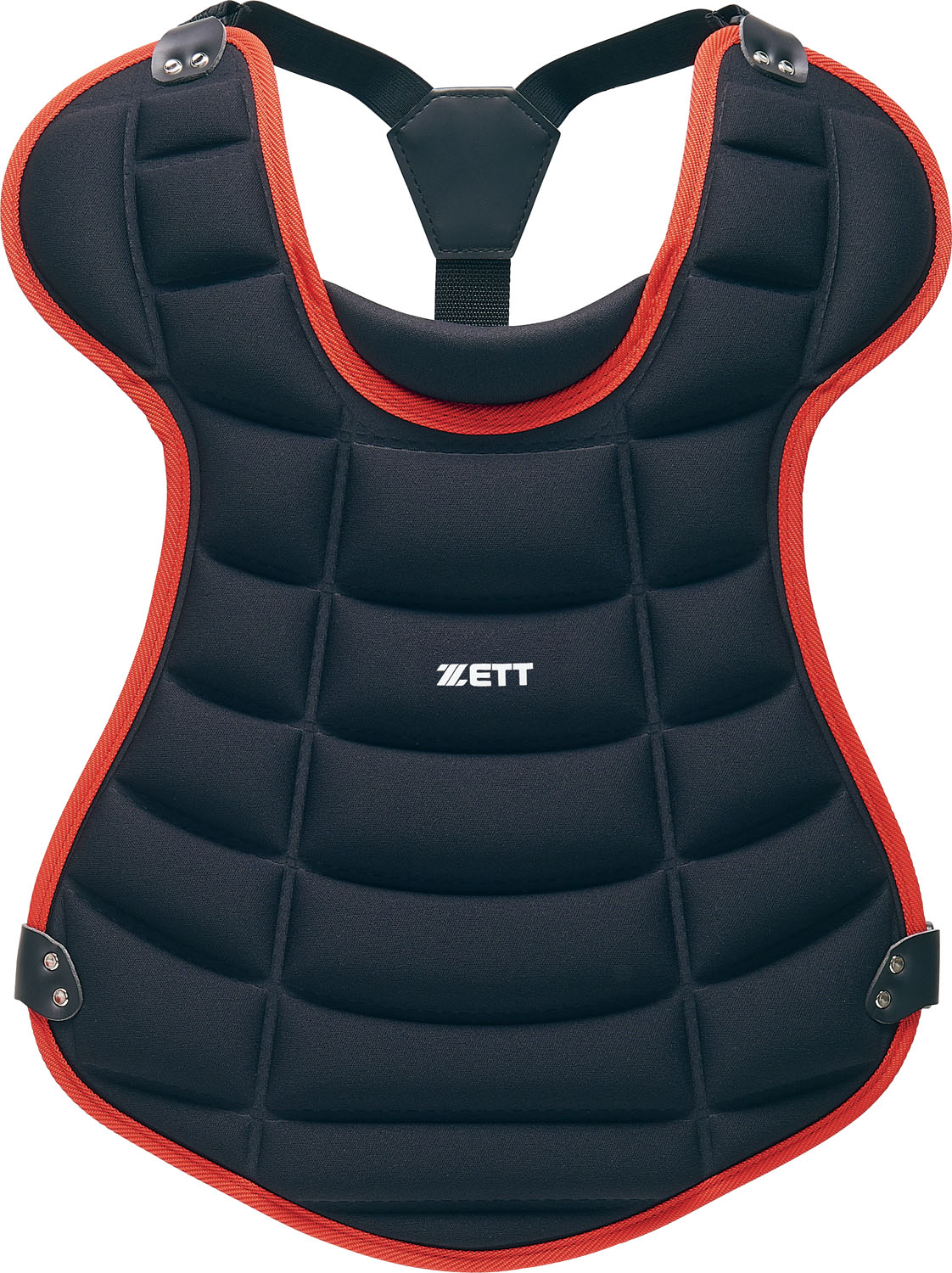 【楽天市場】ZETT （ゼット） 野球＆ソフトボール マスク・プロテクター 少年軟式・少年ゴムソフト用プロテクター 捕手用 【ブラック×レッド】 BLP8340 1964 JRプロテクター ...