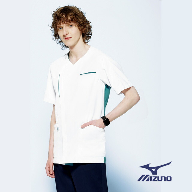 【楽天市場】MZ-0237 チトセ ミズノ ナースウェア ジャケット 男性用 半袖 制菌 制電 透け防止 ストレッチ イージーケア 工業洗濯 CHITOSE MIZUNO 医療用 看護師 ...