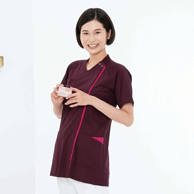 【楽天市場】RF5182 ナガイレーベン ナースウェア スクラブ 女性用 半袖 接触冷感素材 ストレッチ 吸水 防汚 業務用洗濯可 形態安定 ...