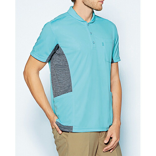 【楽天市場】MZ-0171 チトセ ミズノ 介護ウェア ニットシャツ 男女兼用 半袖 動きやすい スマホポケット 吸汗速乾 ストレッチ UVカット CHITOSE MIZUNO 医療用 看護師 ...