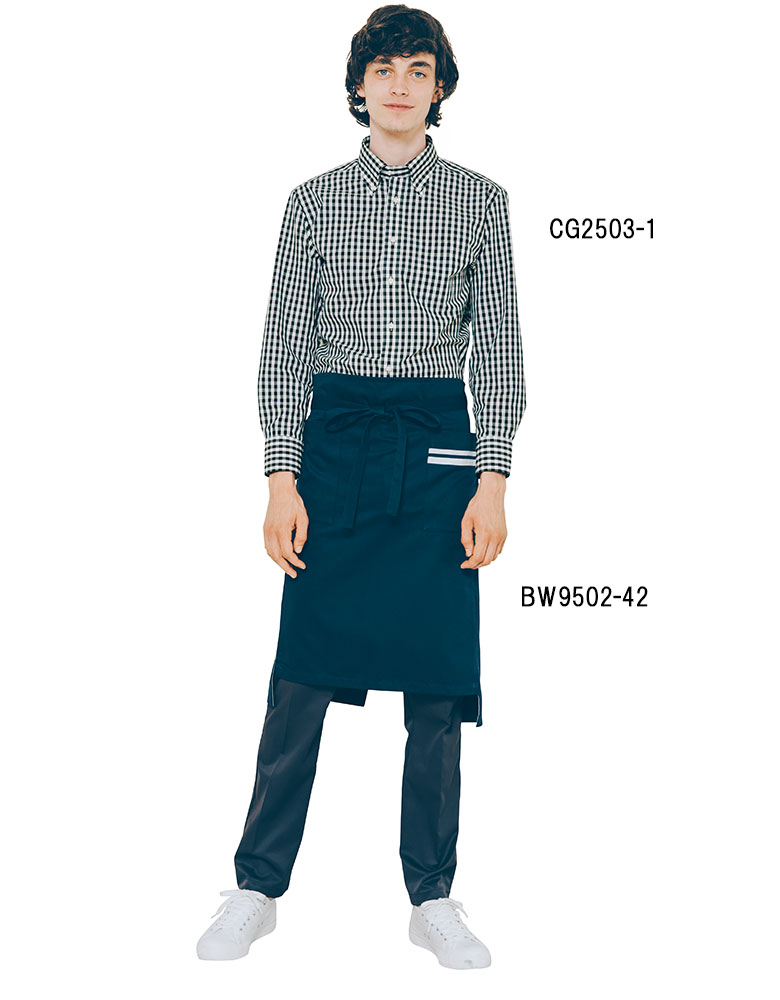 【楽天市場】モンブラン CG2503-1 シャツ チェック 形状安定 長袖 男女兼用：The 白衣MALL