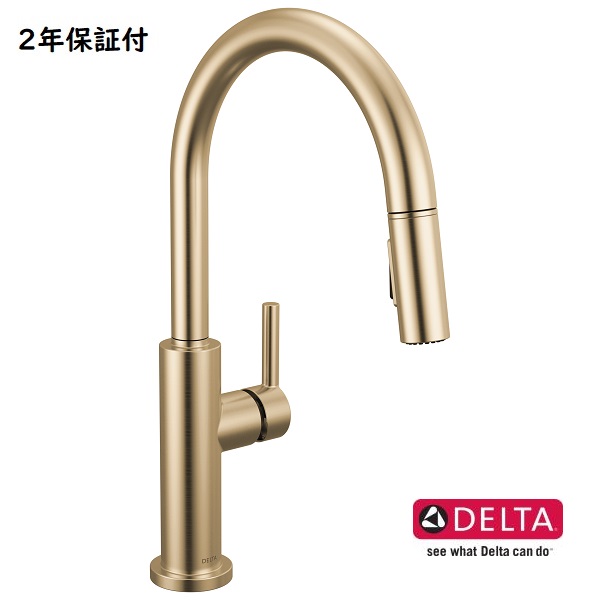 【楽天市場】DELTA デルタ ニコリ キッチン 水栓 節水 混合 シングルレバー シャンパンブロンズ 19867LF-CZ 輸入水栓 正規品 ...