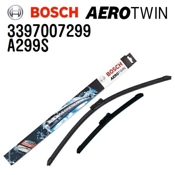 【楽天市場】BOSCH(ボッシュ) 輸入車用ワイパーブレード AEROTWIN エアロツイン 2本入 3397007299 (品番 A299S ...
